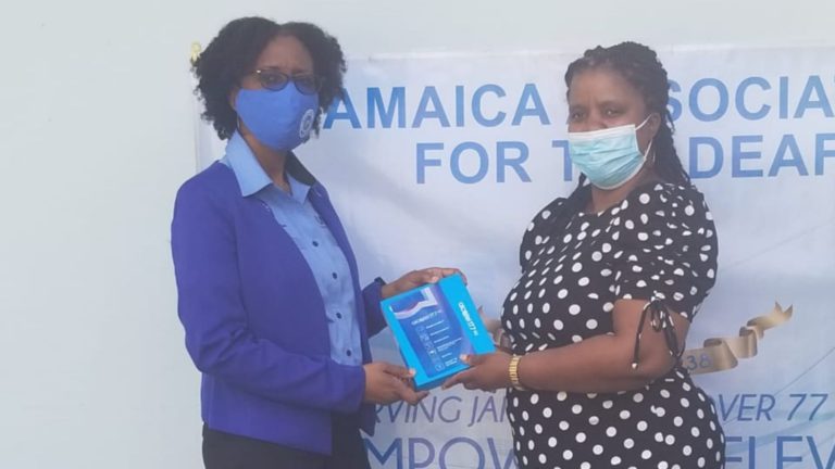 Jamaica Association for the Deaf receive tablets from Church Teachers ...