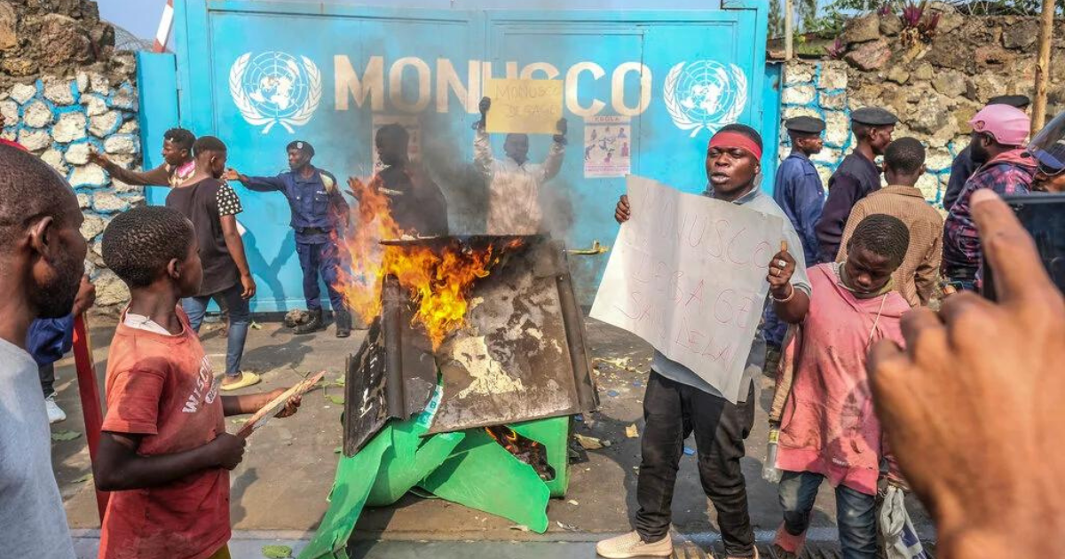 15 killed in anti - UN protests in the Democratic Republic of Congo